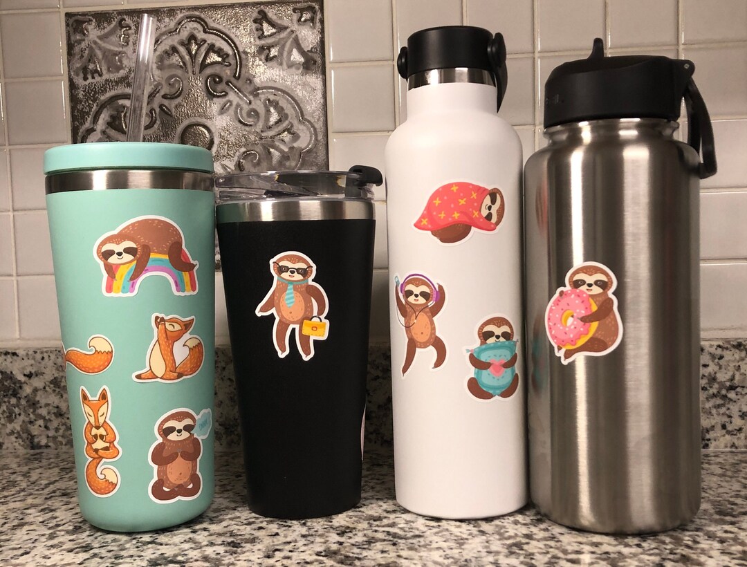 8 Sloth Sticker Set Sloth Sticker Pack Sloth Sticker Sheet - Etsy