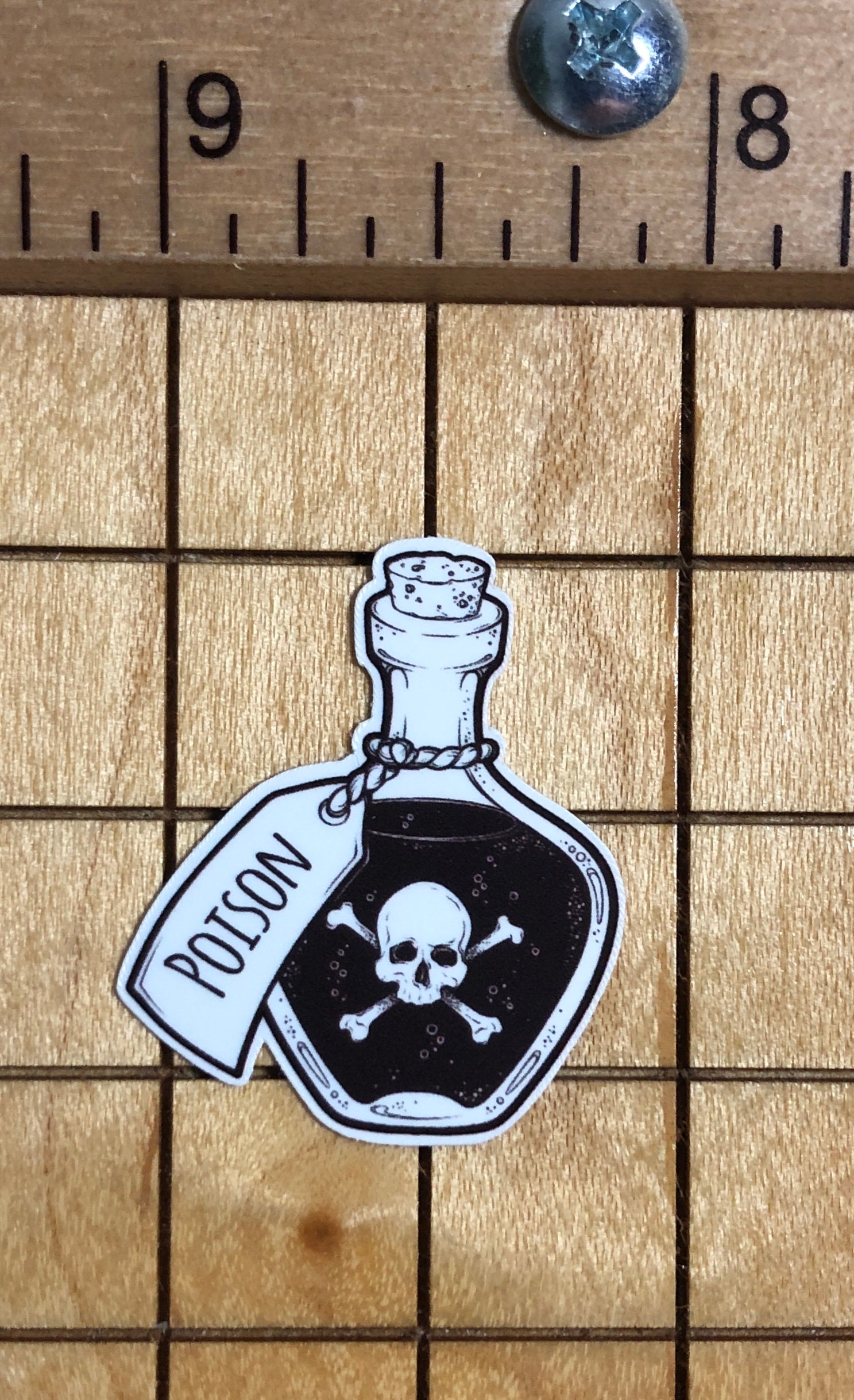 5 MINI Poison Bottle Stickers Poison Stickers Tiny Sticker - Etsy