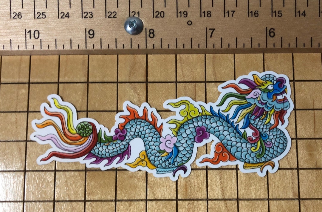 Chinese Dragon Sticker, Chinese Dragon Gift, Chinese Dragon Decal ...