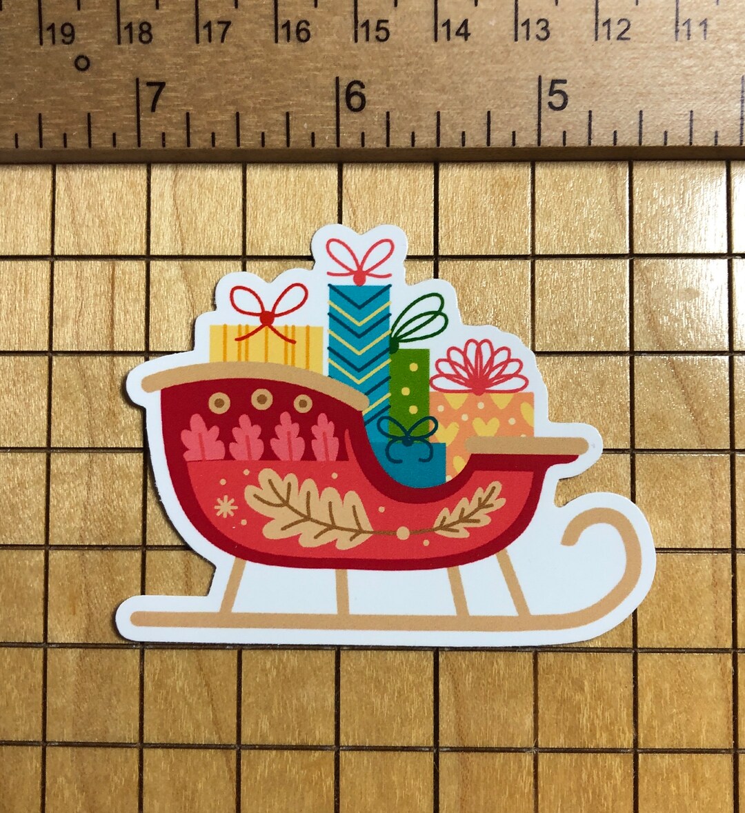 Sleigh Sticker, Sleigh Decal, Christmas Sticker, Santa's Sleigh, Water ...
