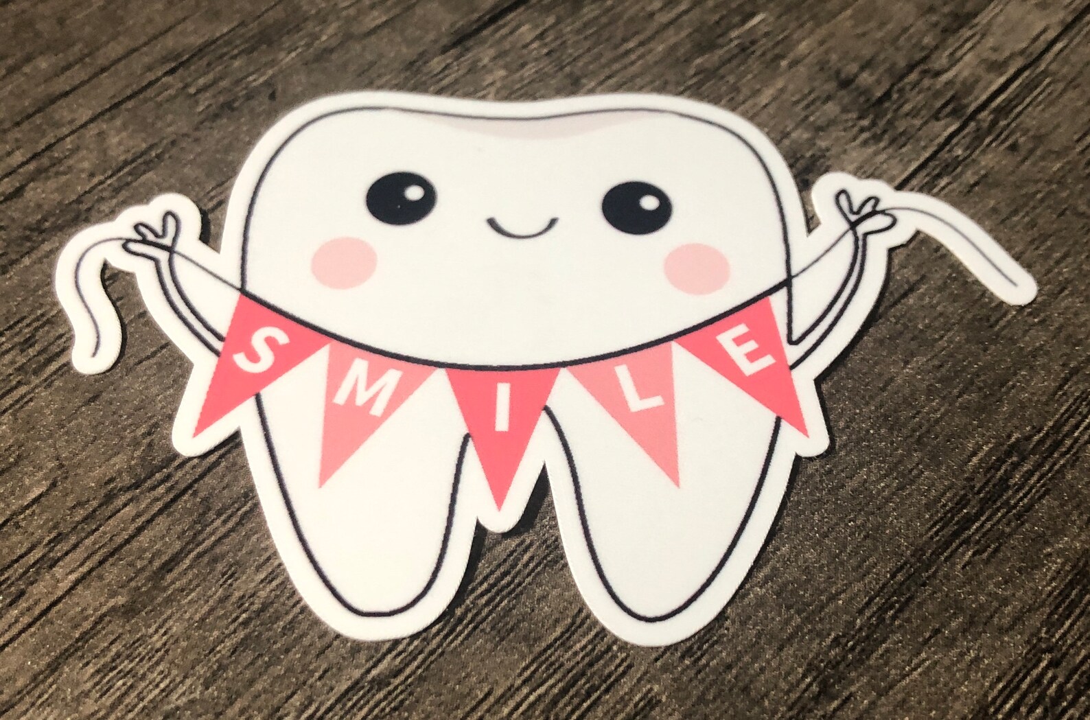 5 MINI Tooth Stickers, Smile Decal, Teeth Sticker Pack, Teeth Decals ...