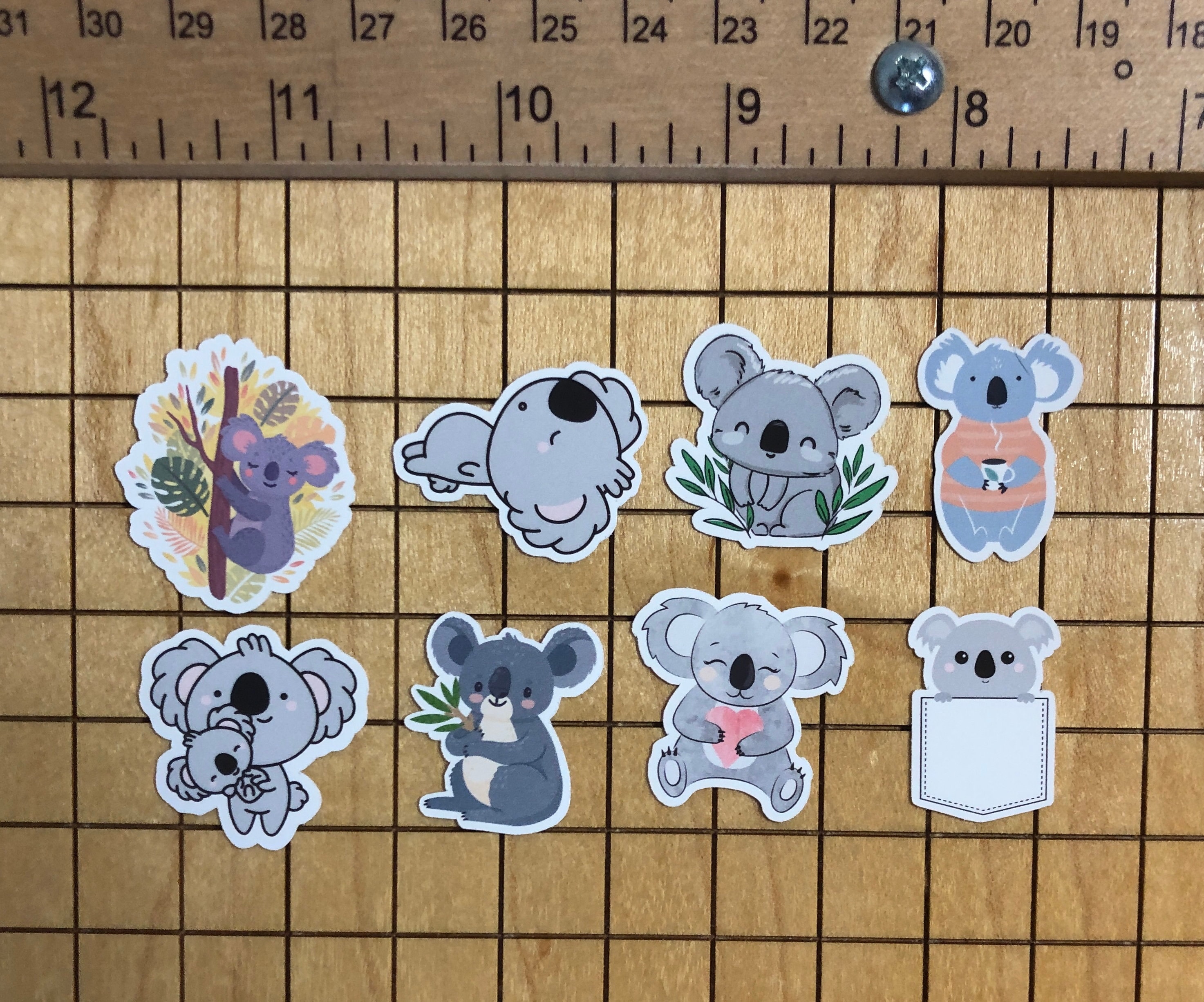 8 MINI Koala Sticker Pack Koala Decal Koala Gift Koala - Etsy