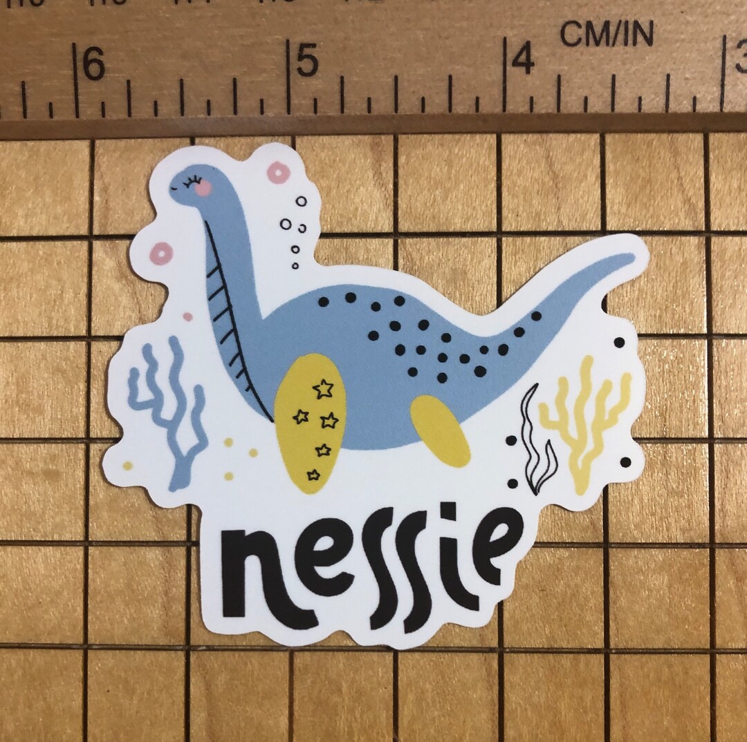 Loch Ness Monster Sticker, Loch Ness Decal, Loch Ness Sticker, Laptop ...