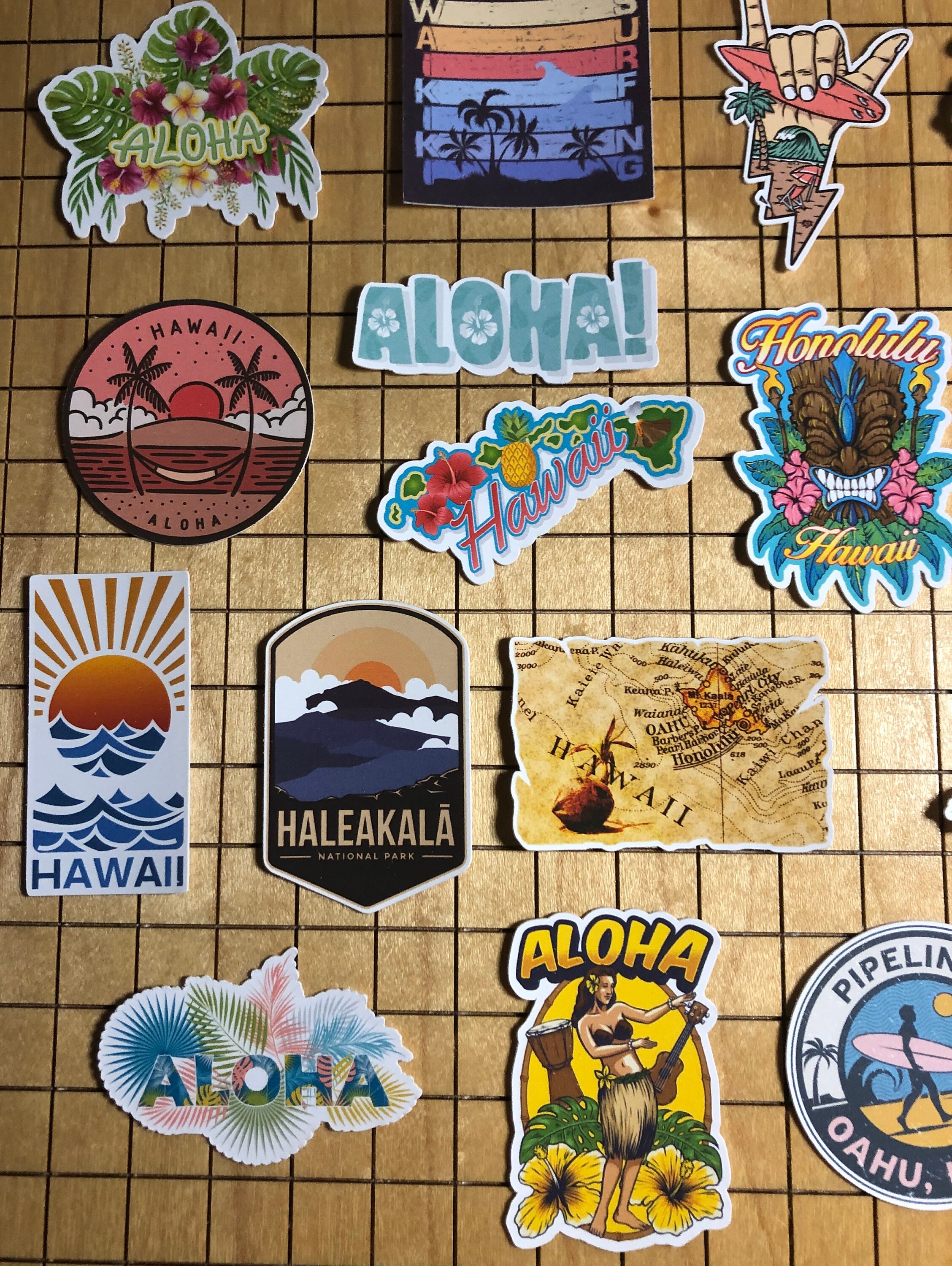 20 Hawaii Stickers, Hawaii Sticker Pack, Maui Stickers, Aloha Stickers ...