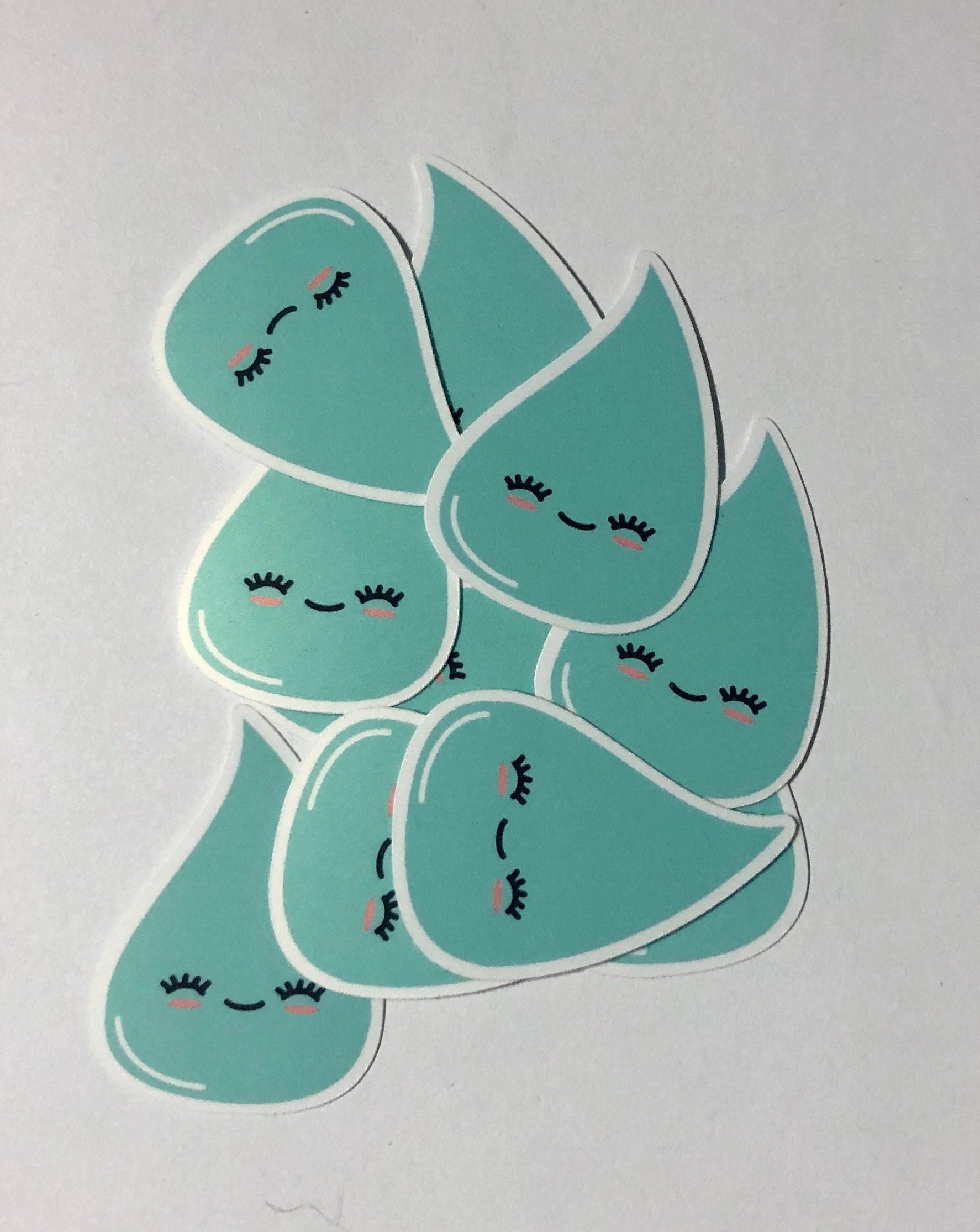 5 Water Droplet Stickers, Water Droplet Decal, Water Sticker, Water ...