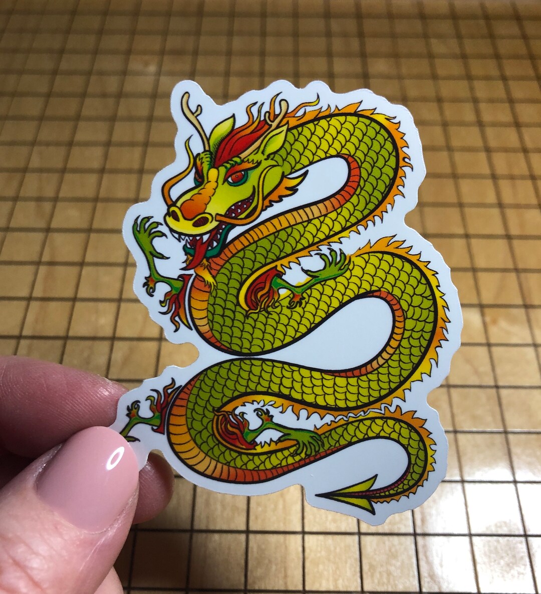 Chinese Dragon Sticker, Chinese Dragon Decal, Chinese Sticker, Lunar ...