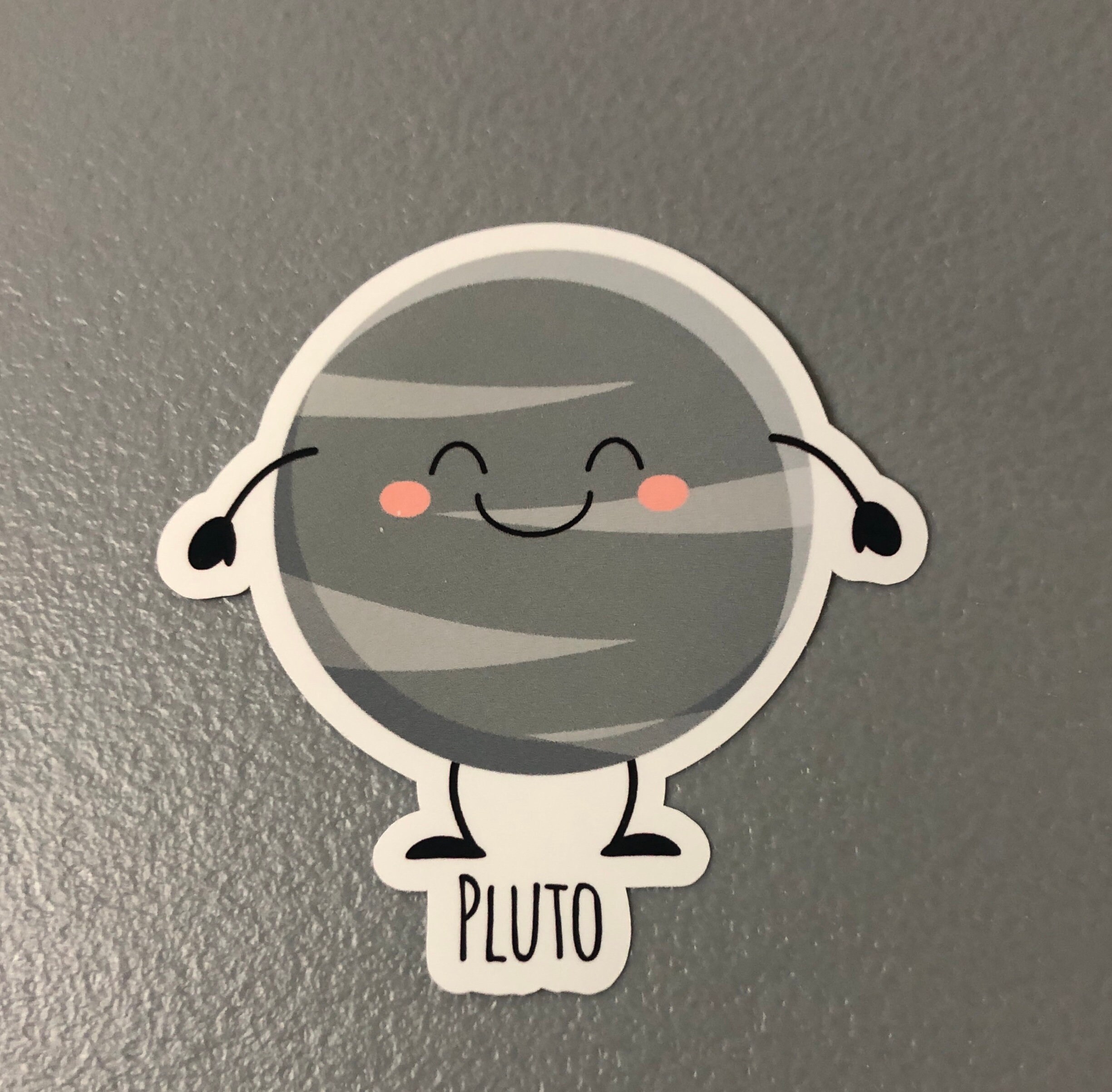 Pluto Sticker, Kawaii Pluto, Planet Sticker, Pluto Decal, Water Bottle ...