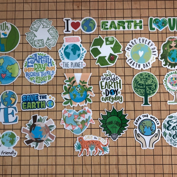 Save the Earth Stickers - Etsy