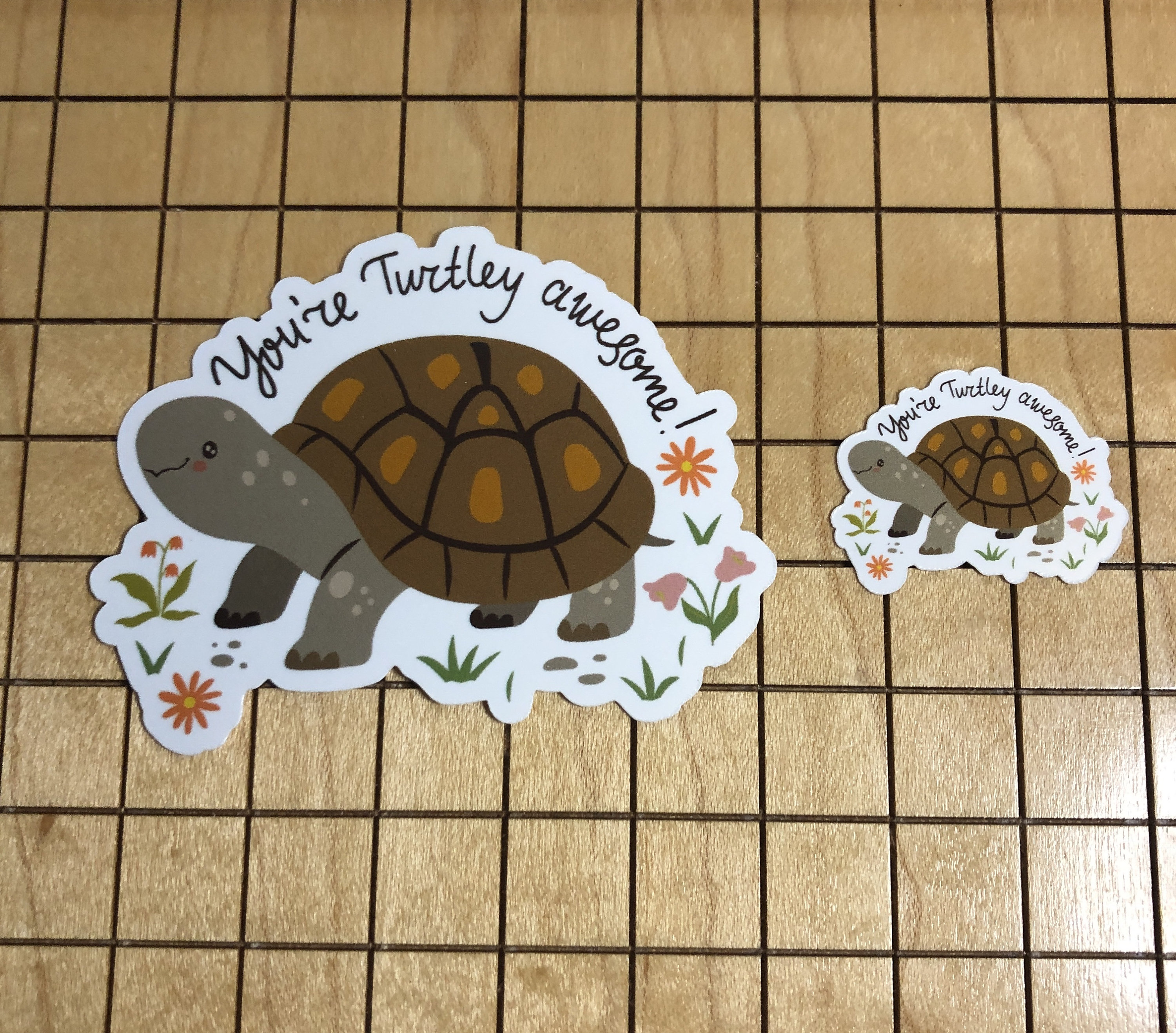 5 MINI Turtle Stickers Turtle Decal You're Turtly - Etsy