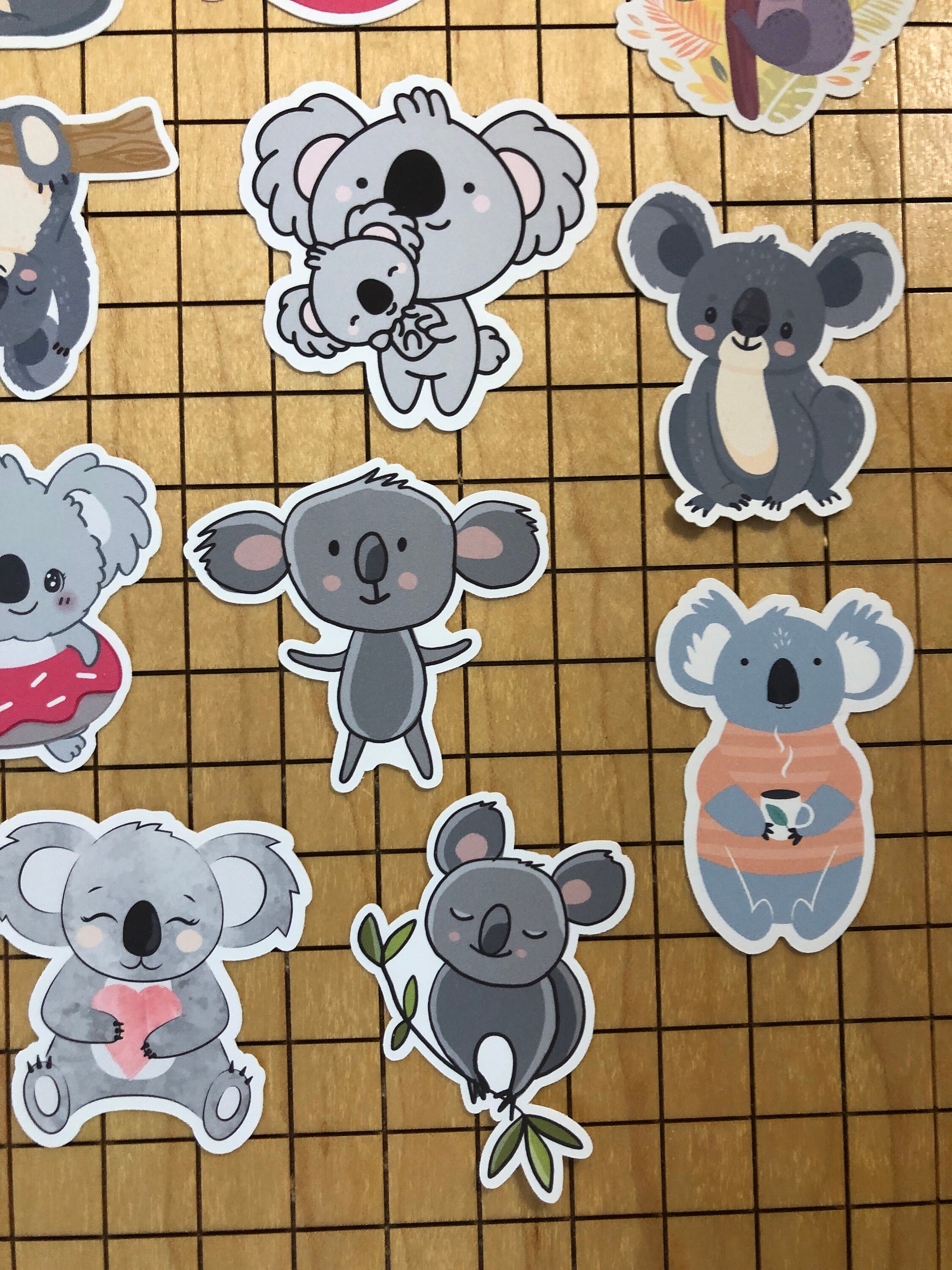 10 Koala Stickers Koala Sticker Pack Koala Gift Party - Etsy