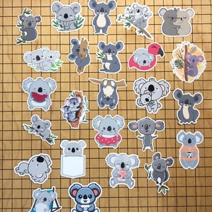 10 Koala Stickers Koala Sticker Pack Koala Gift Party - Etsy Canada