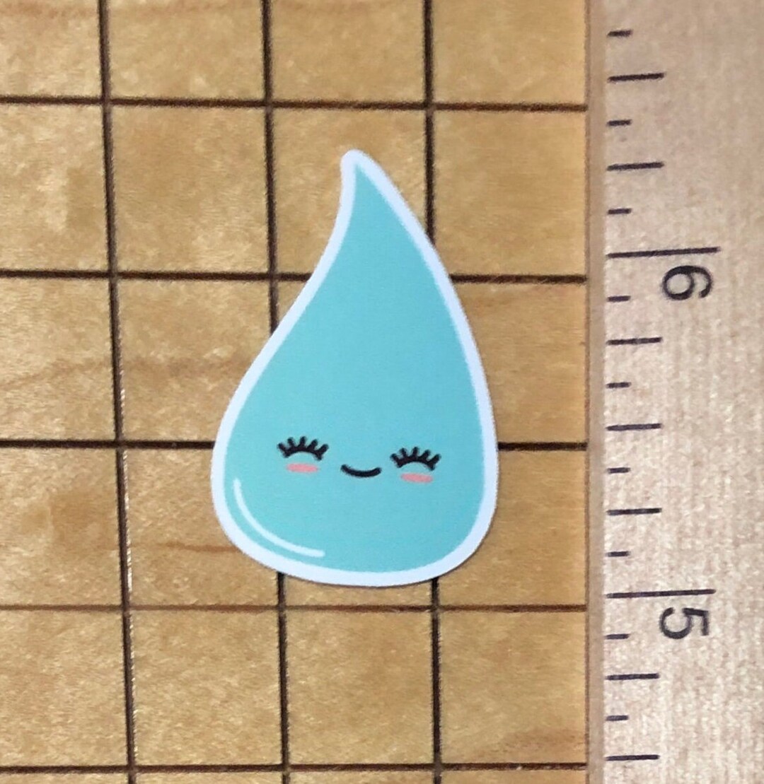 5 Water Droplet Stickers, Water Droplet Decal, Water Sticker, Water ...