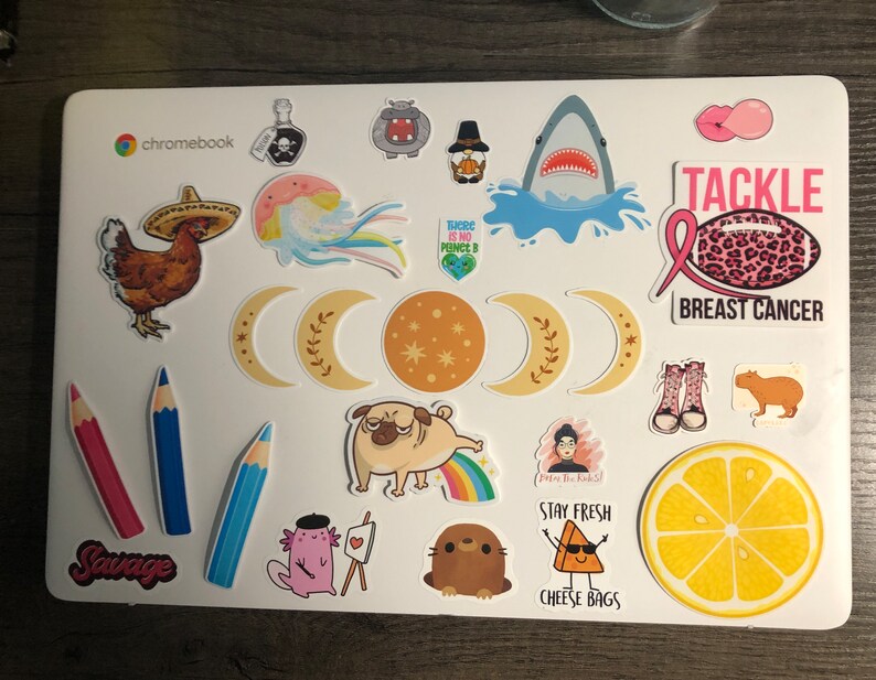5 MINI Hippo Stickers, Hippo Decal, Hippopotamus, Tiny Stickers ...