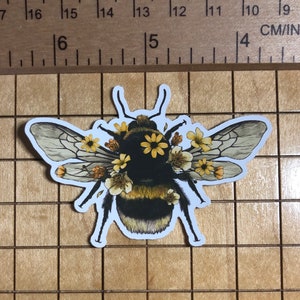Bee Sticker, Bumble Bee, Bee With Flowers, Phone Case Sticker, Water ...