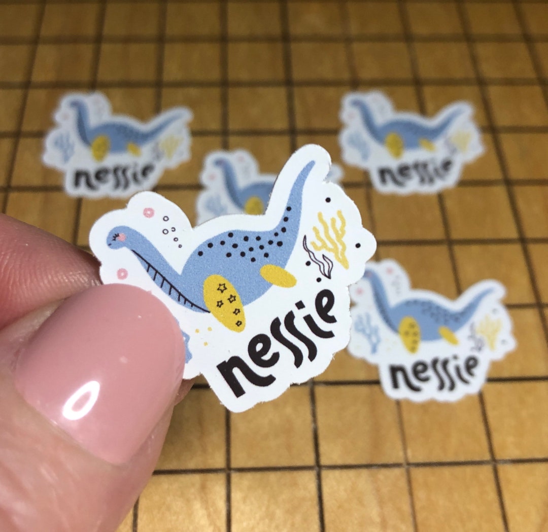 5 MINI Loch Ness Monster Stickers, Tiny Sticker, Laptop Decal, Water ...