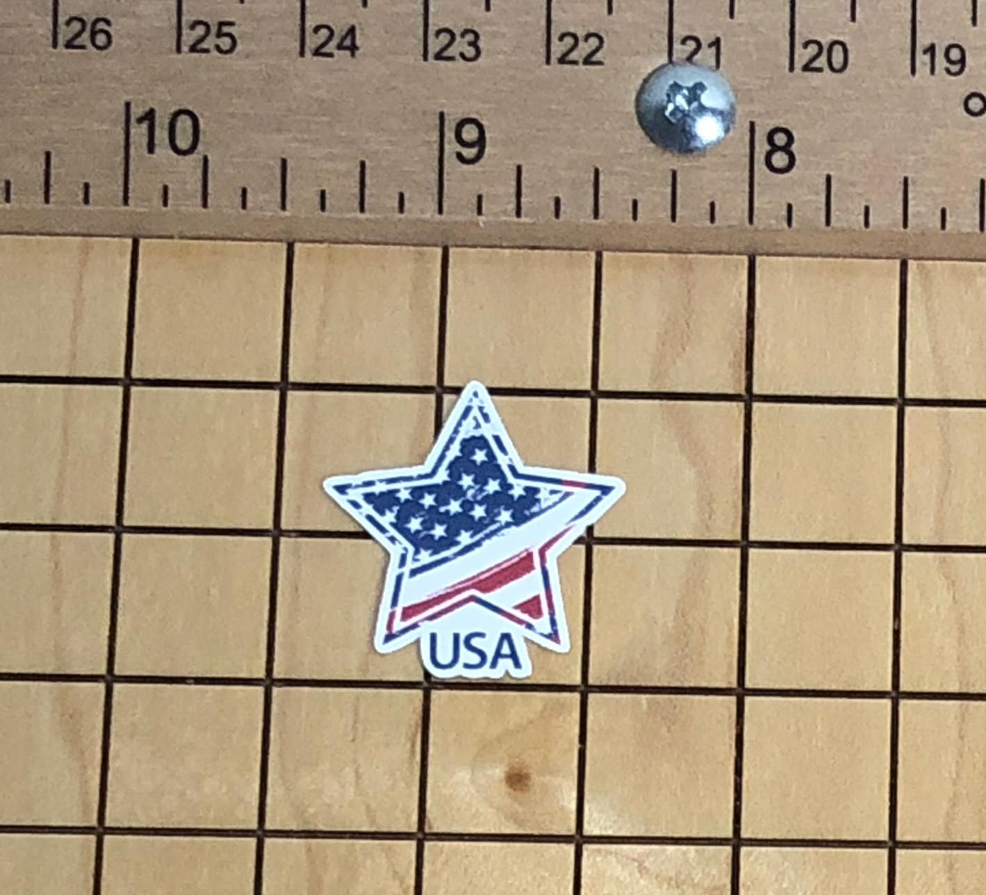 5 MINI Flag Stickers, Star Sticker, Usa Sticker, Patriotic Sticker ...