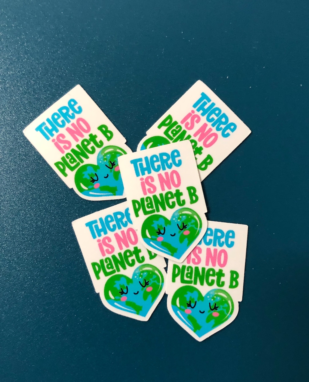 5 MINI Earth Day Stickers, Earth Sticker, Earth Decal, There is No ...