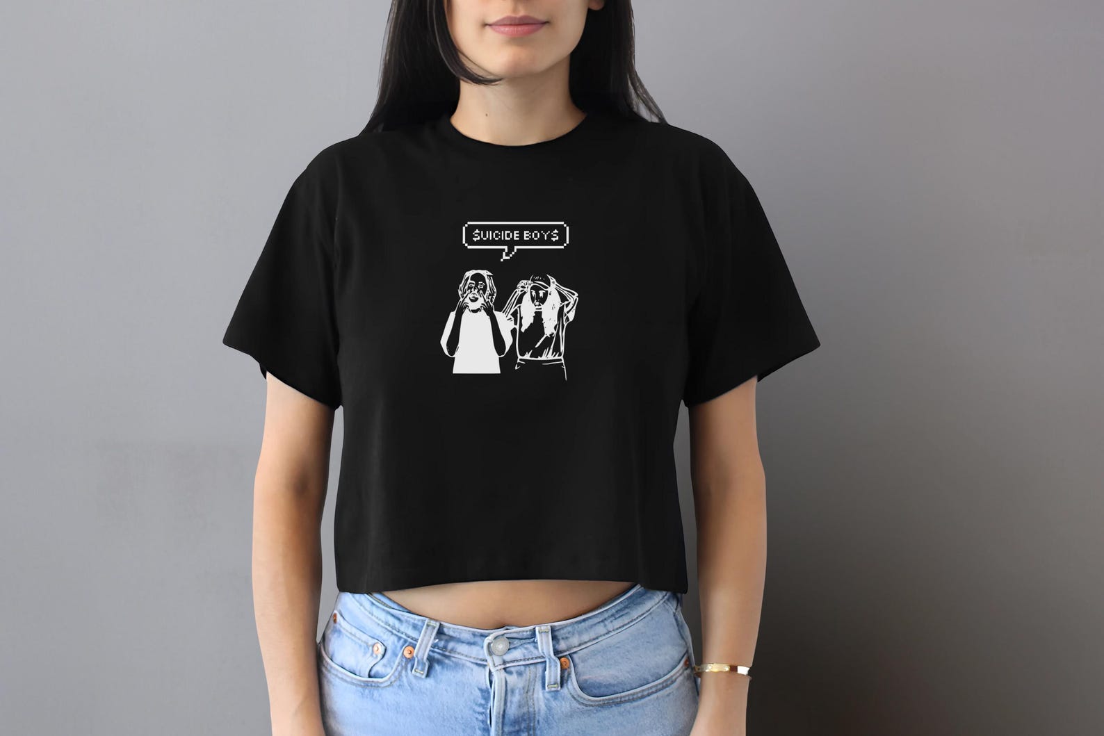 Suicideboys | Hip-hop | Dark Trap | Black Cropped Logo Tank Top ...