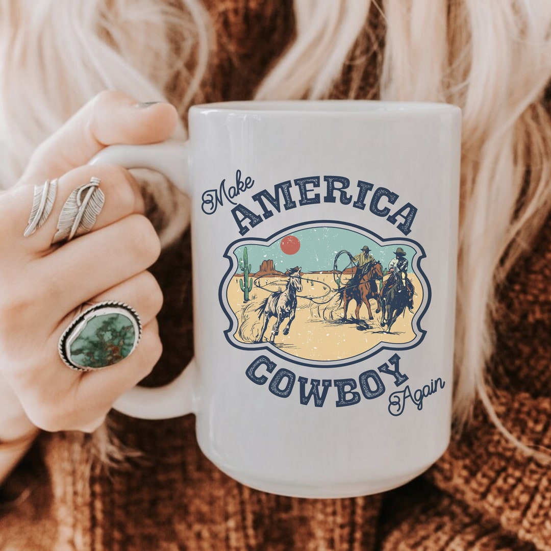Western Mug Cowgirl Coffee Cup Retro Western Vibes Mug Cowgirl Decor ...