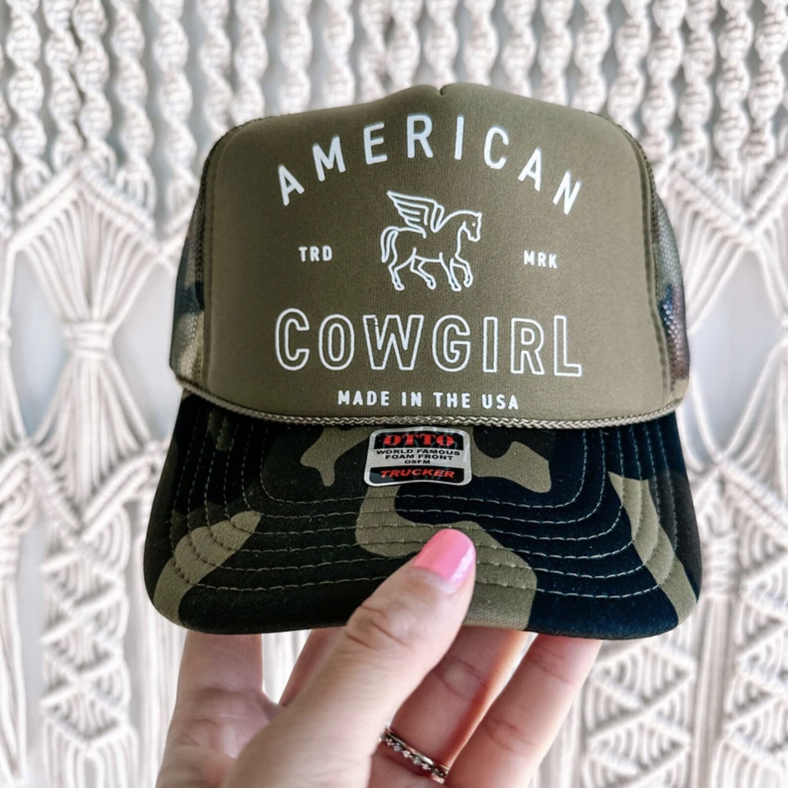 American Cowgirl Trucker Hat Cowboy Trucker Hat Western Hat Cute Trucker Hat Cowgirl Hat Gift ...