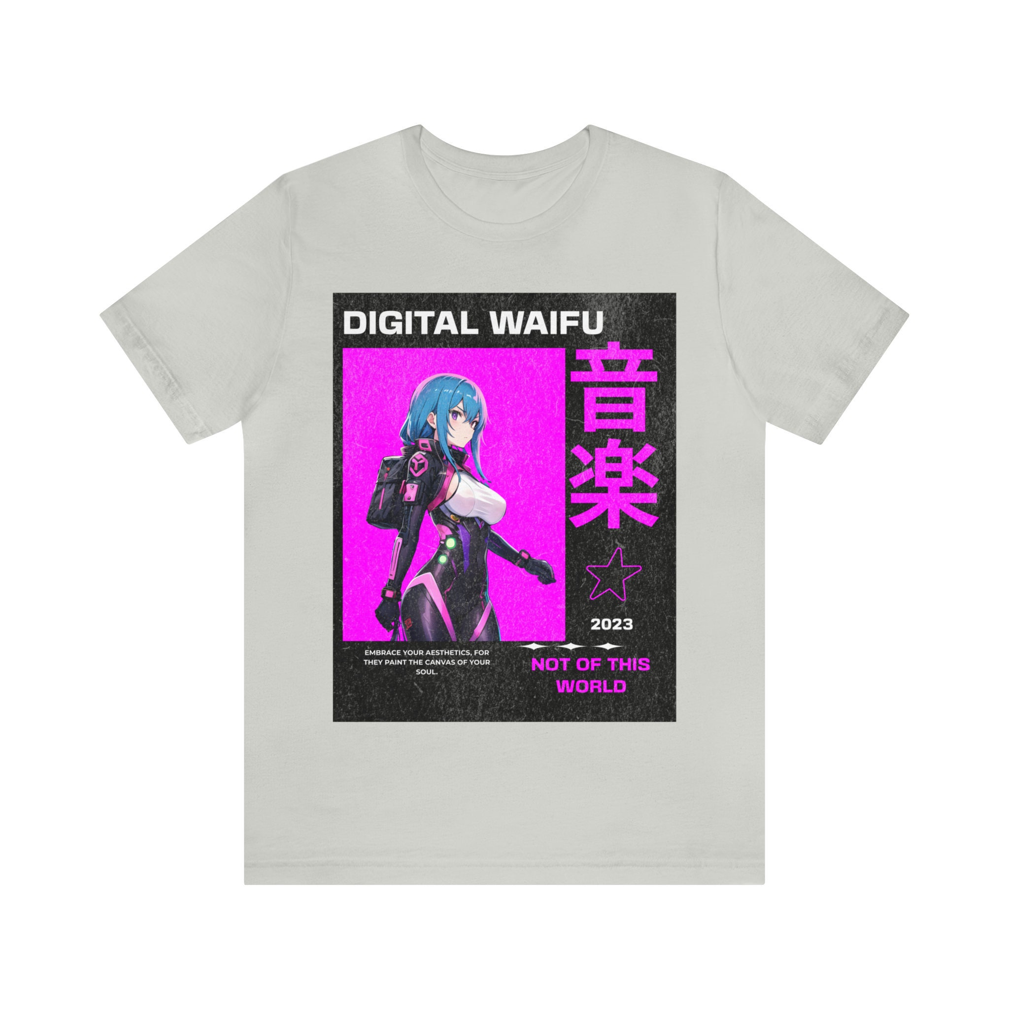 Digital Waifu Material Cyberpunk Anime Waifu Unisex Shirt Art Print ...