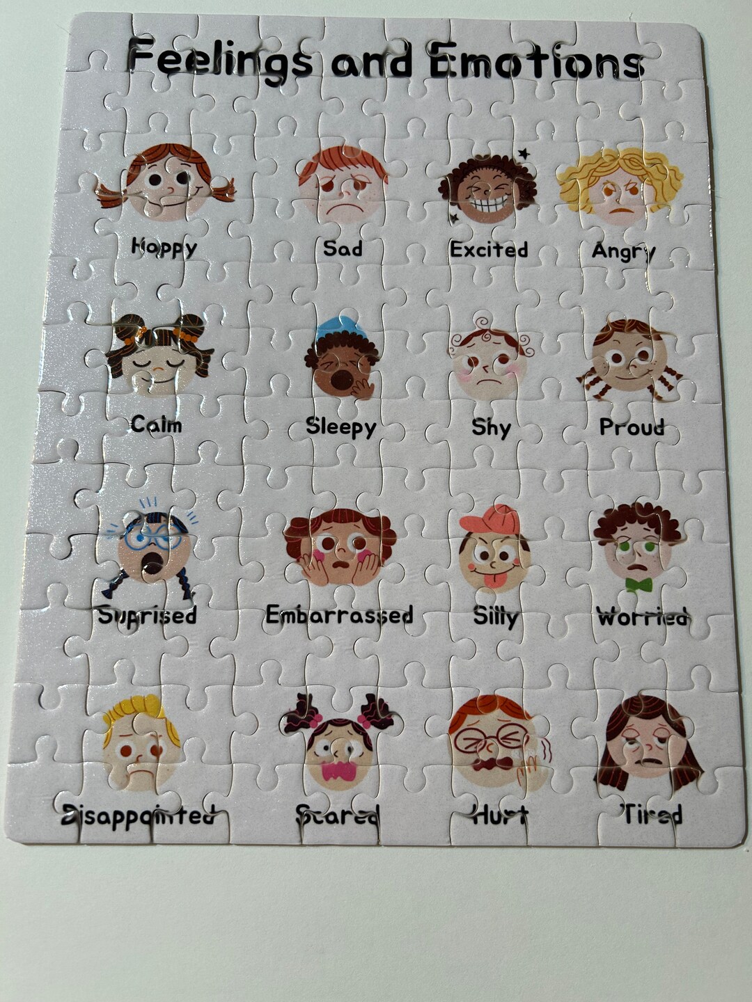 Clinical Therapist Approved-feelings and Emotions Jigsaw Puzzle-mindful ...