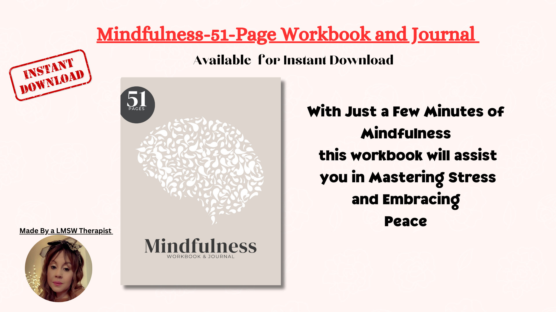 Mindfulness Self-discovery Journal & Workbook DBT Skills, Therapy ...