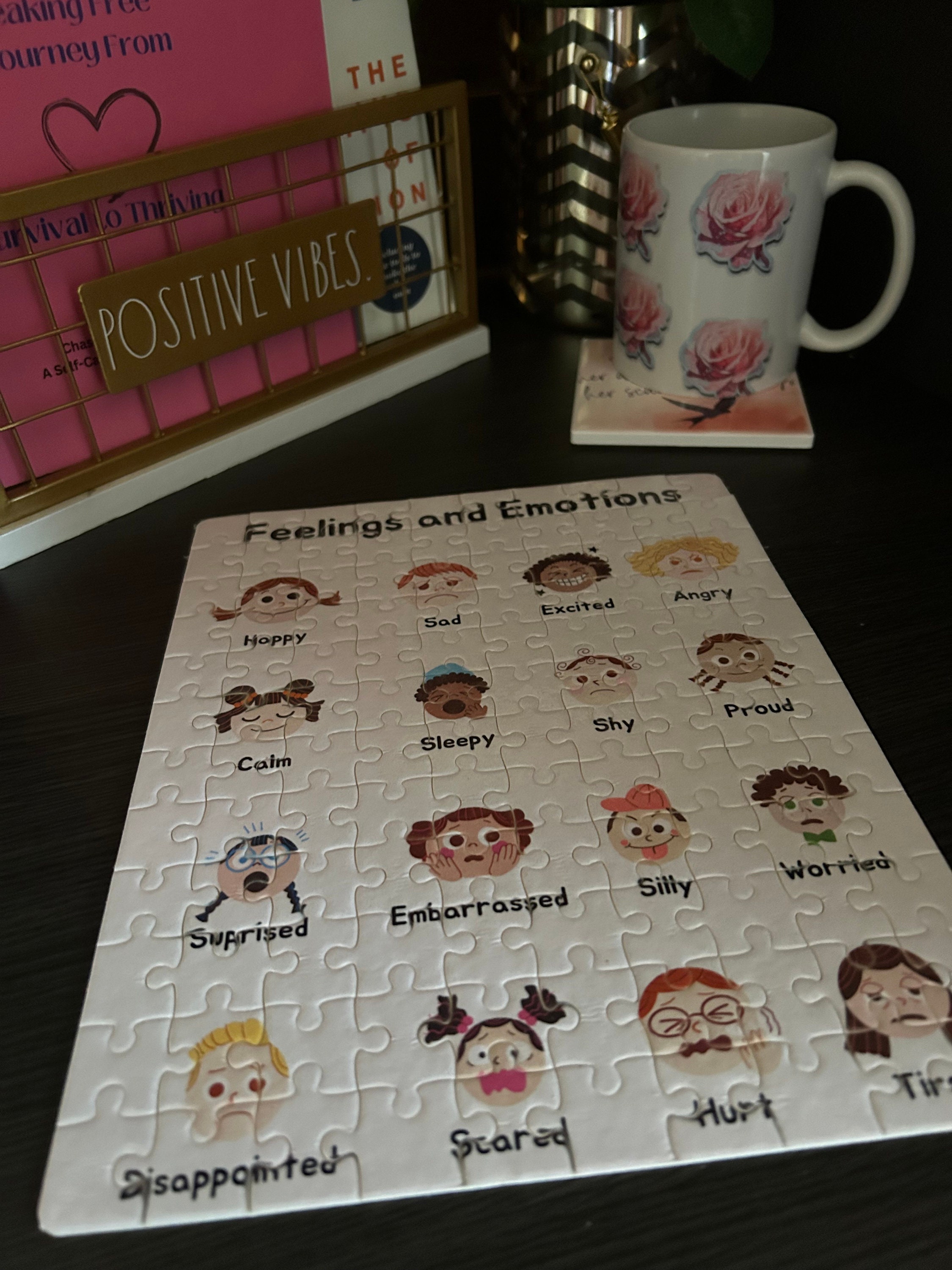 Clinical Therapist Approved-feelings and Emotions Jigsaw Puzzle-mindful ...