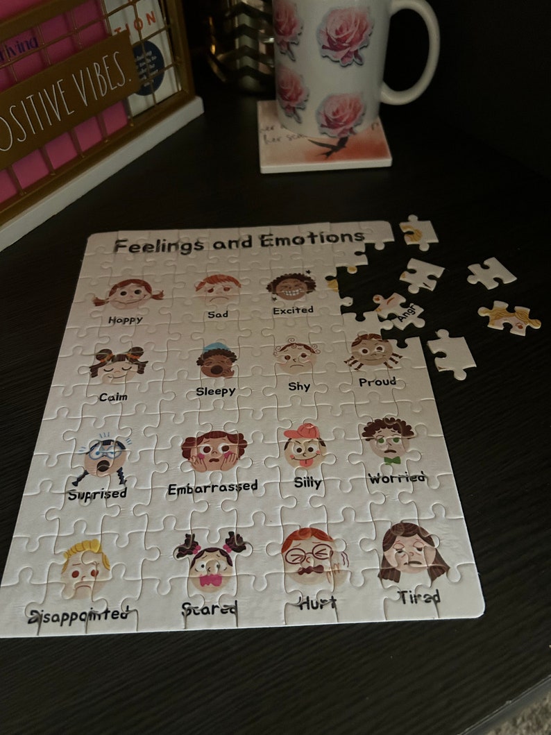 Clinical Therapist Approved-feelings and Emotions Jigsaw Puzzle-mindful ...