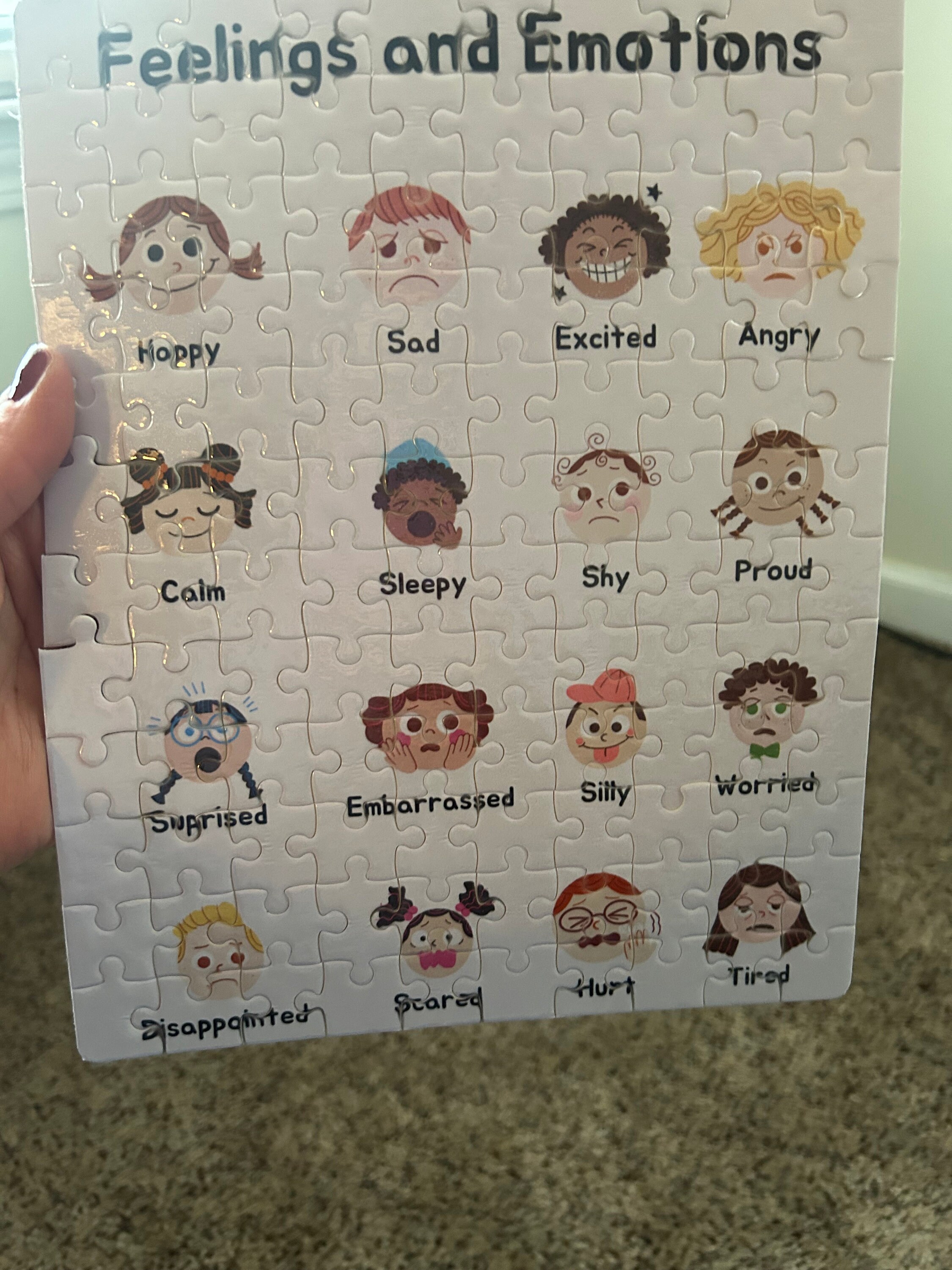 Clinical Therapist Approved-feelings and Emotions Jigsaw Puzzle-mindful ...