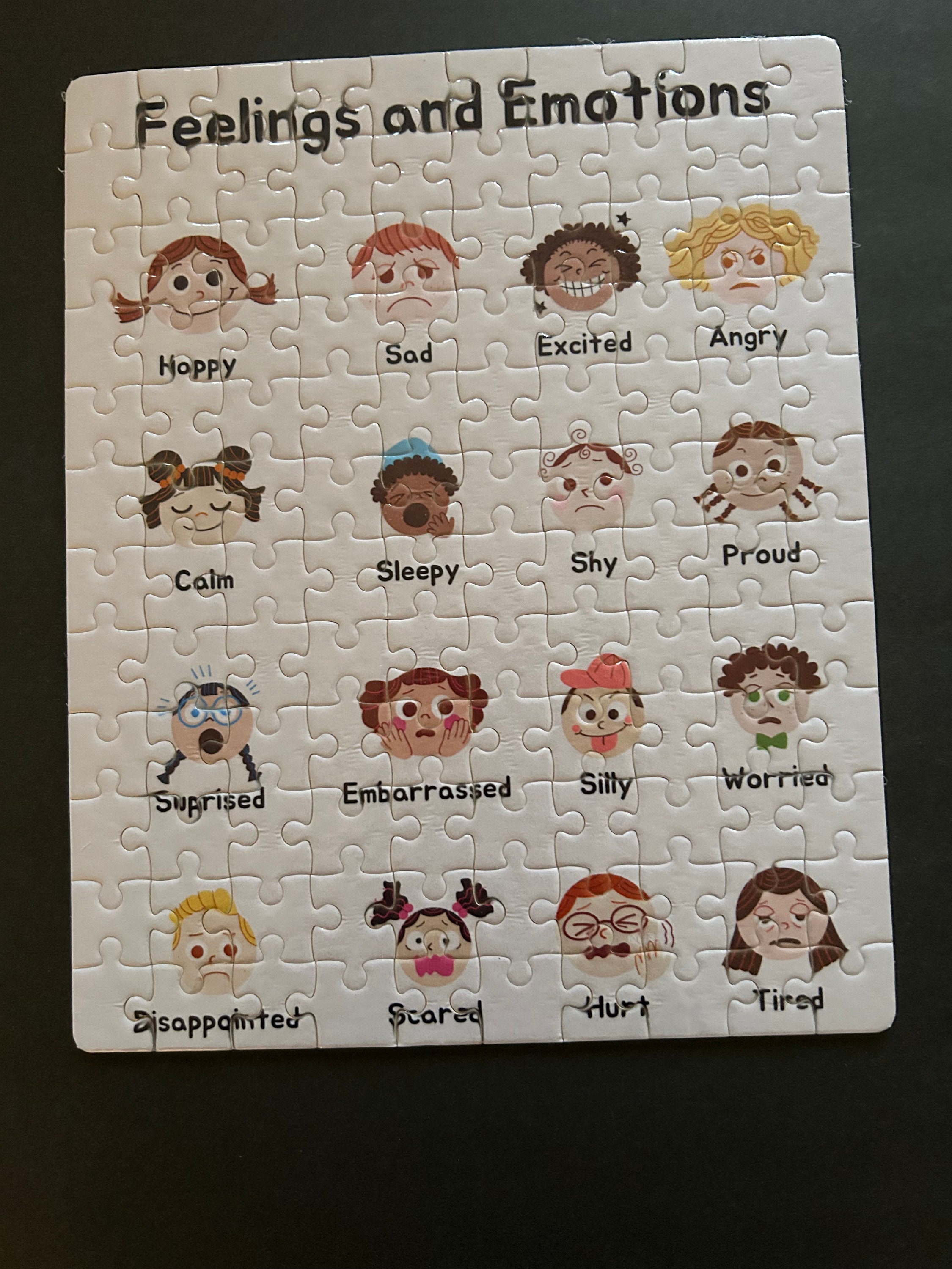 Clinical Therapist Approved-feelings and Emotions Jigsaw Puzzle-mindful ...