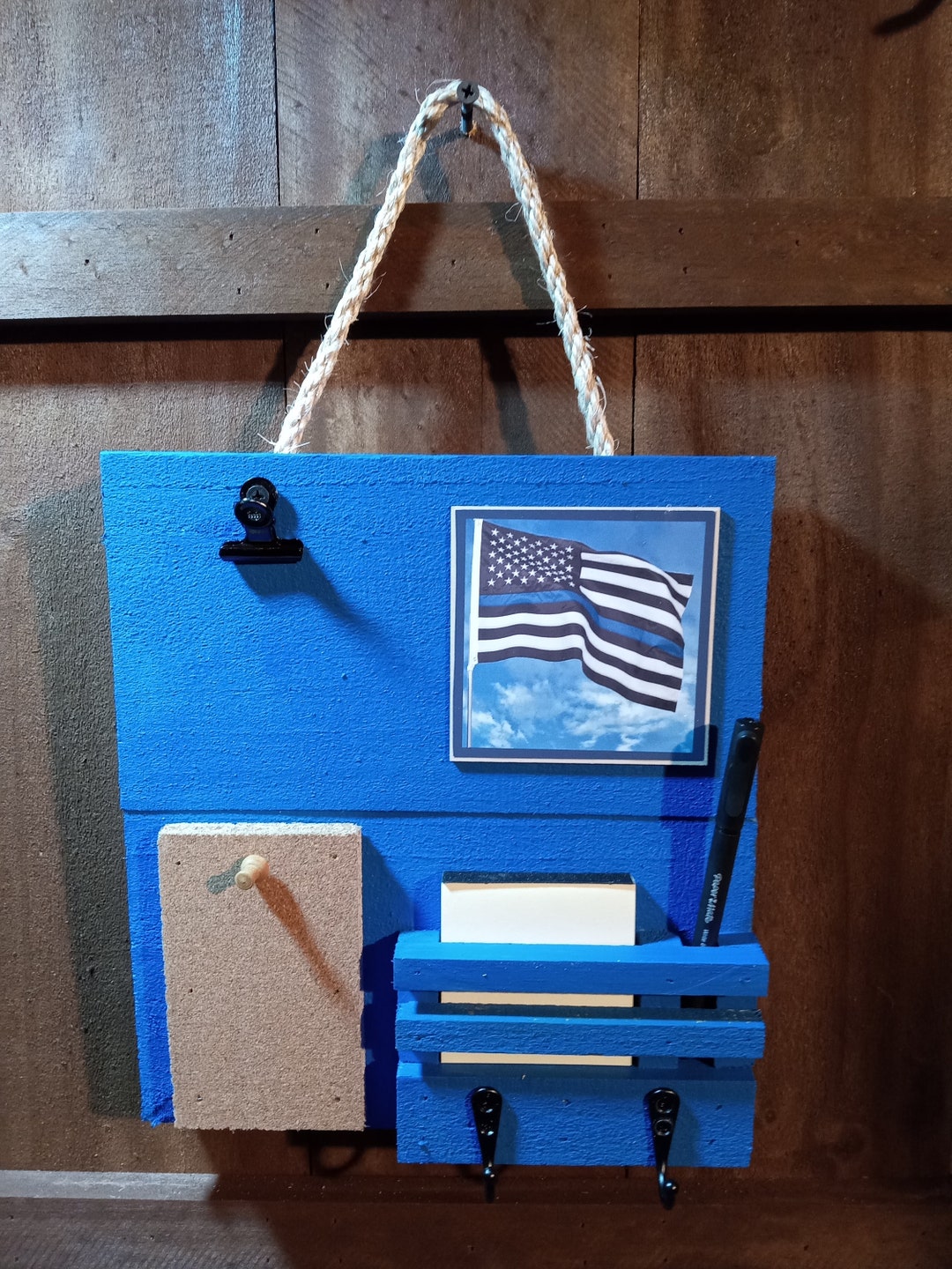 Farmhouse Message Board With a Place for Notes and Photo - Etsy