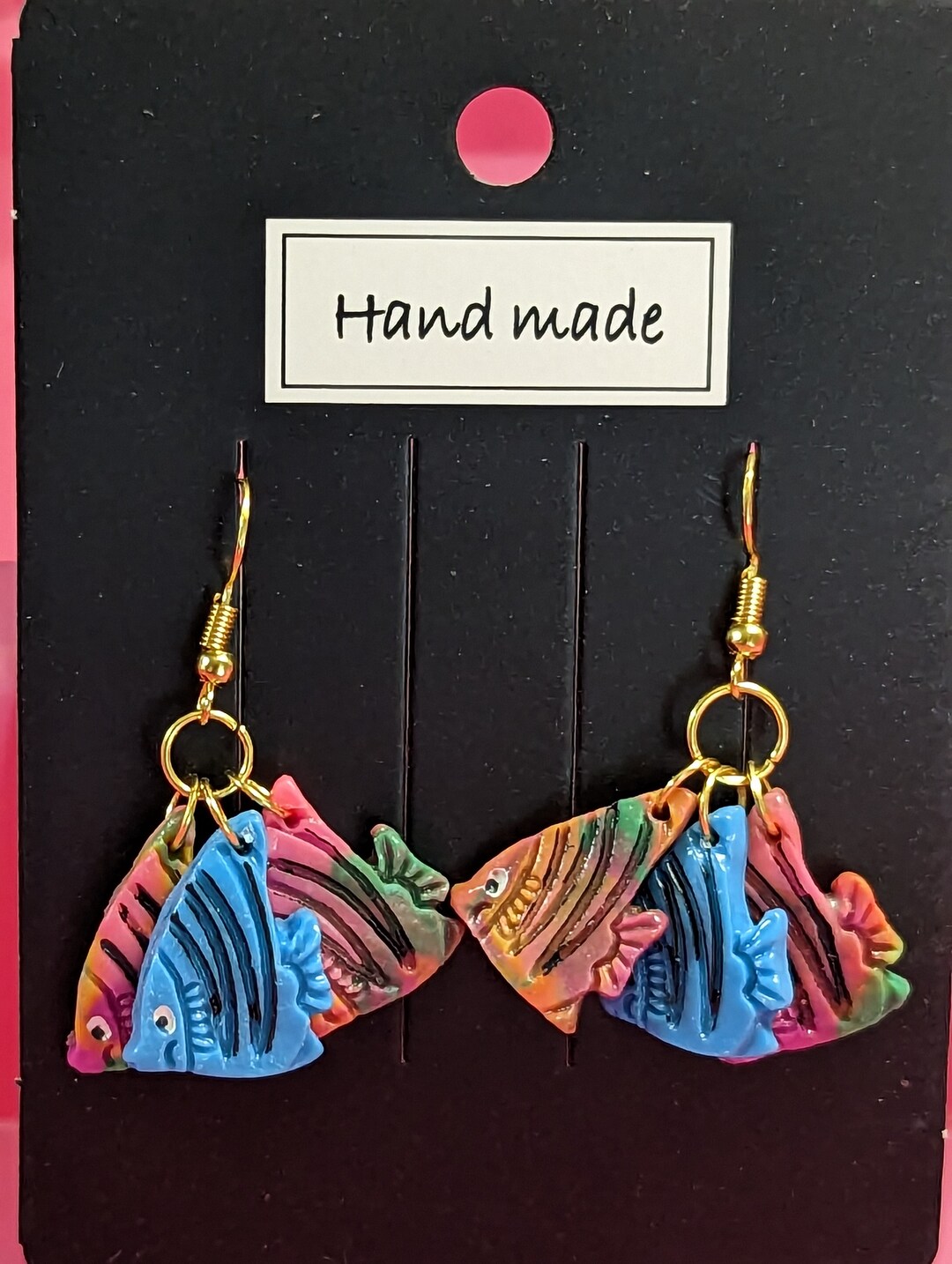 Tropical Fish Dangle Earrings - Etsy