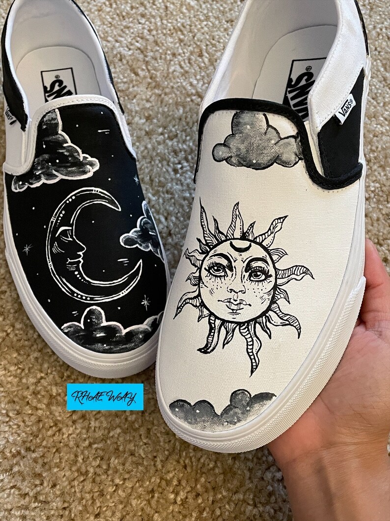 Custom Hand Painted Vans - Etsy