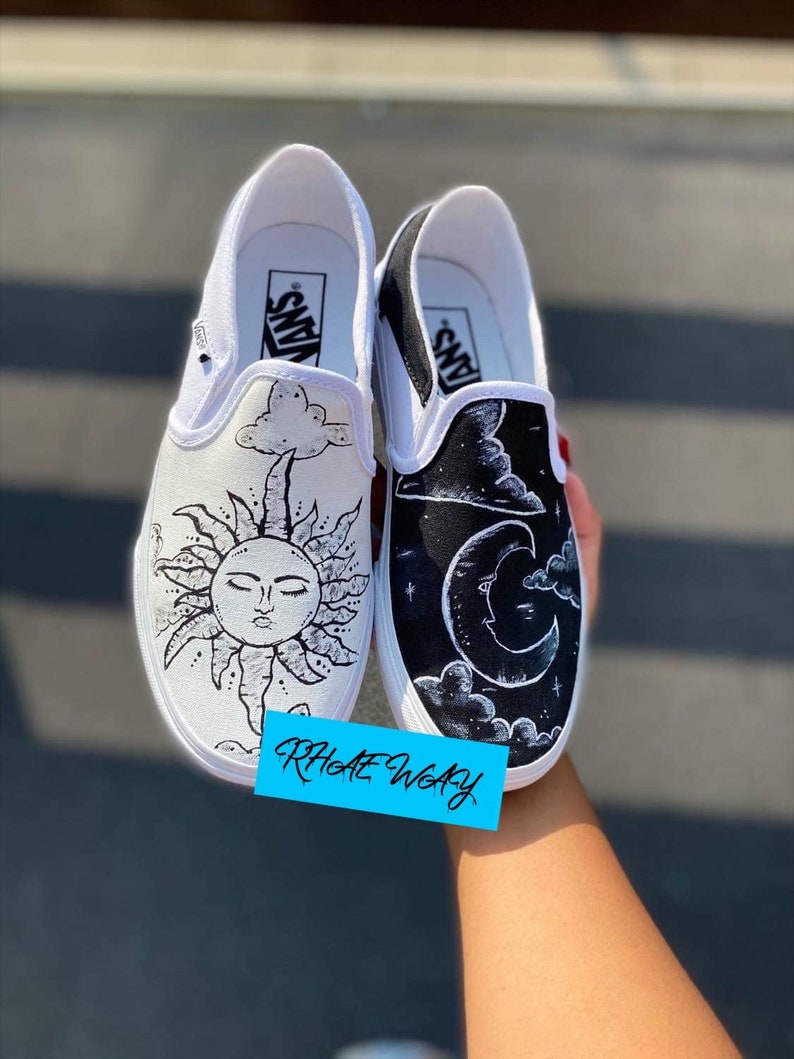 Custom Hand Painted Vans - Etsy