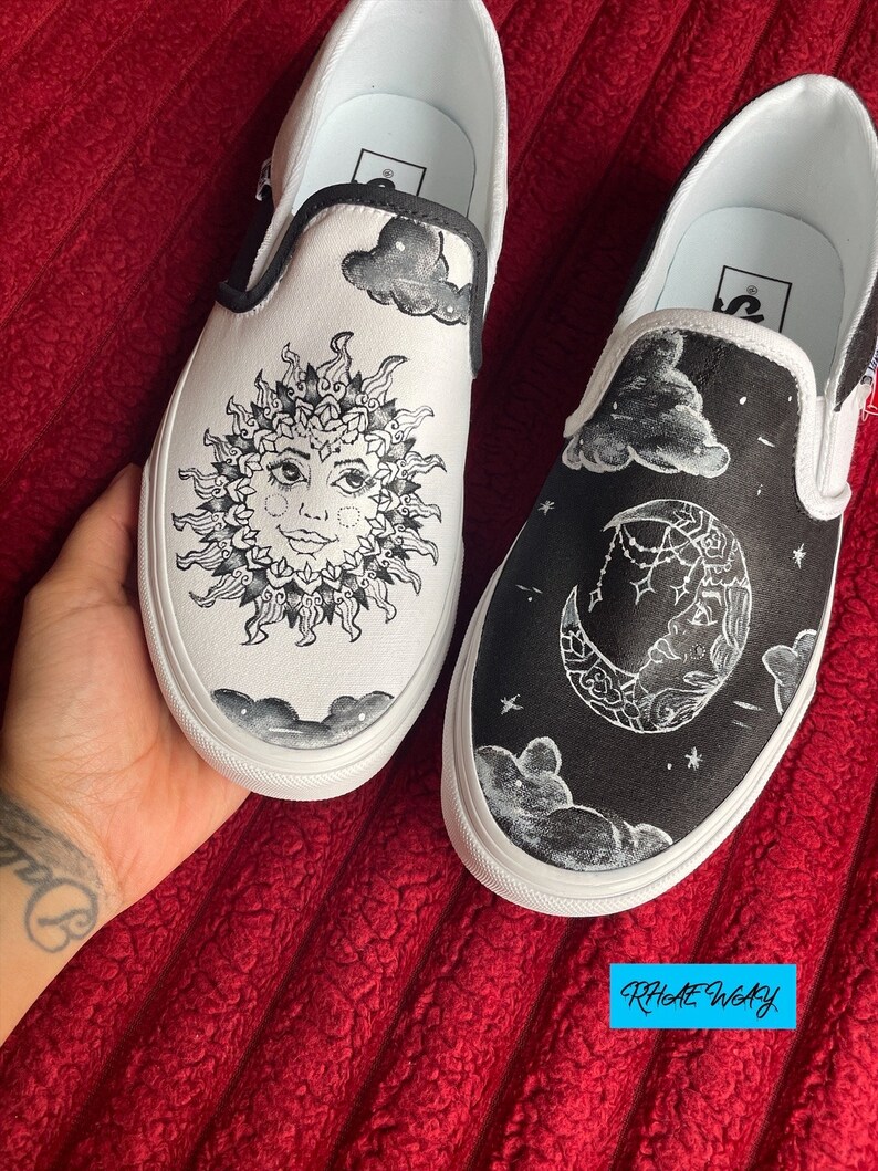 Custom Hand Painted Vans - Etsy