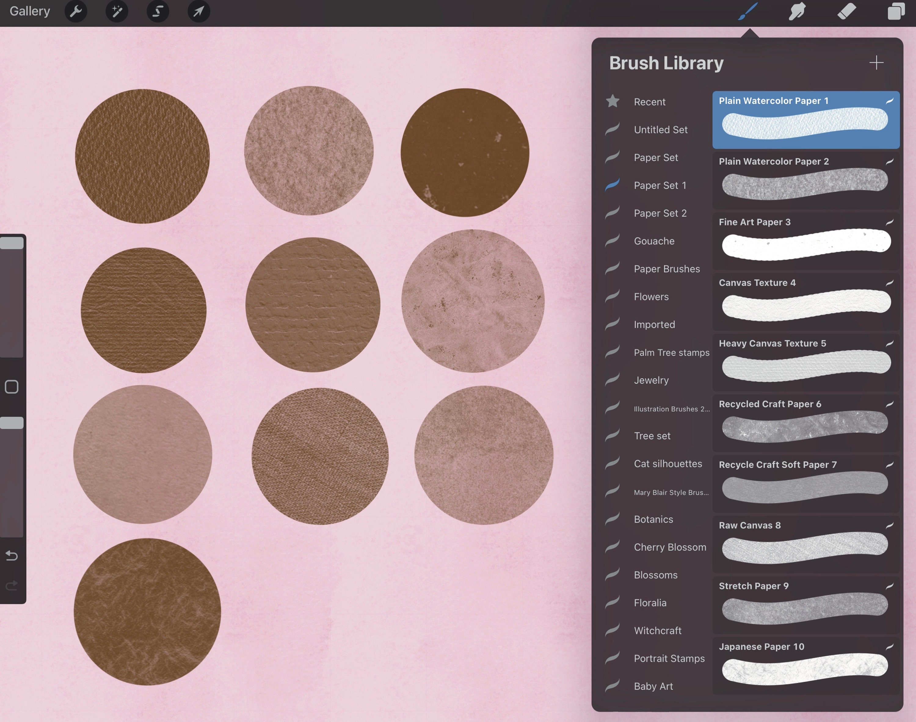 Procreate Paper Texture Brushes, Procreate Paper Canvases, Gouache ...