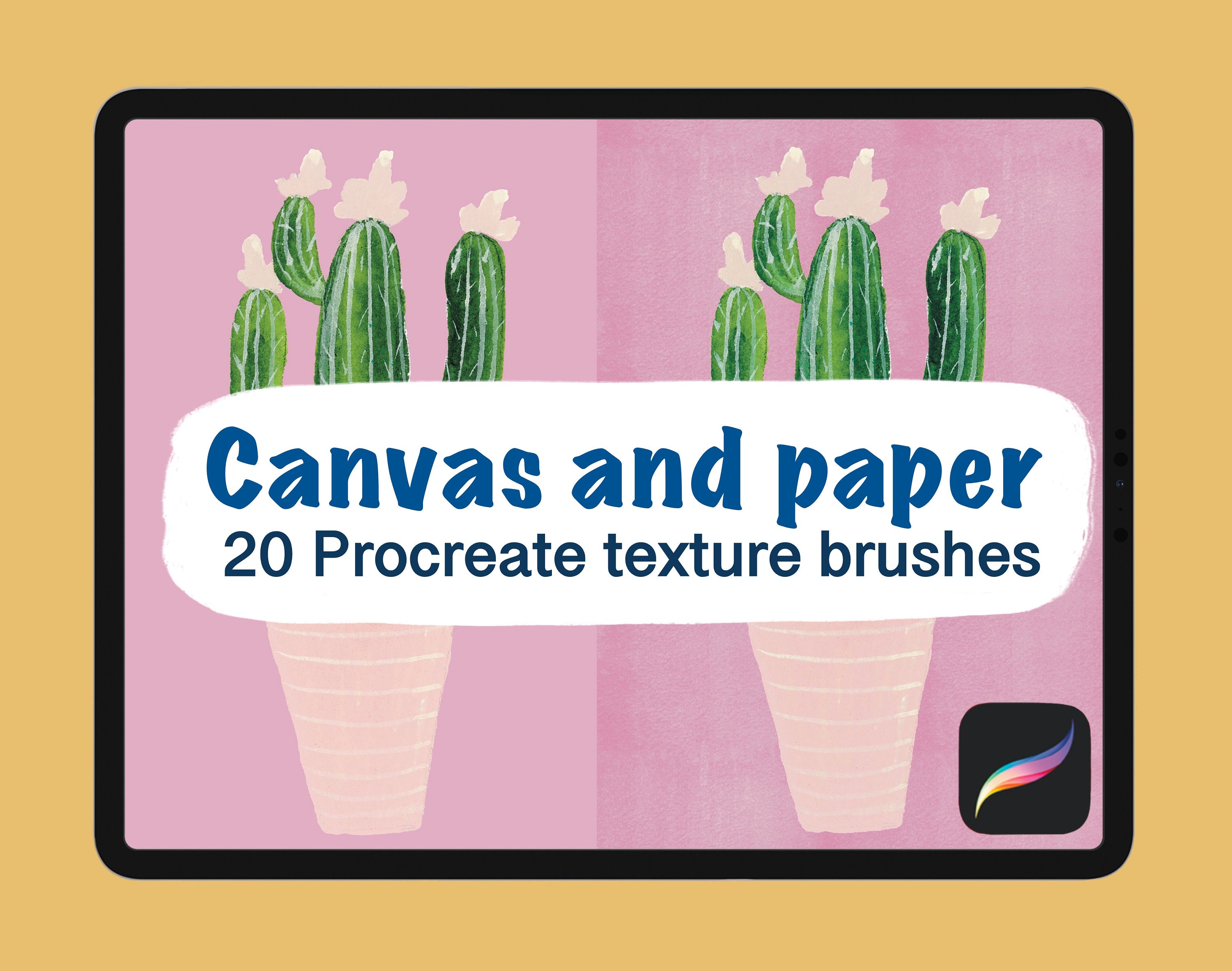 Procreate Paper Texture Brushes, Procreate Paper Canvases, Gouache ...