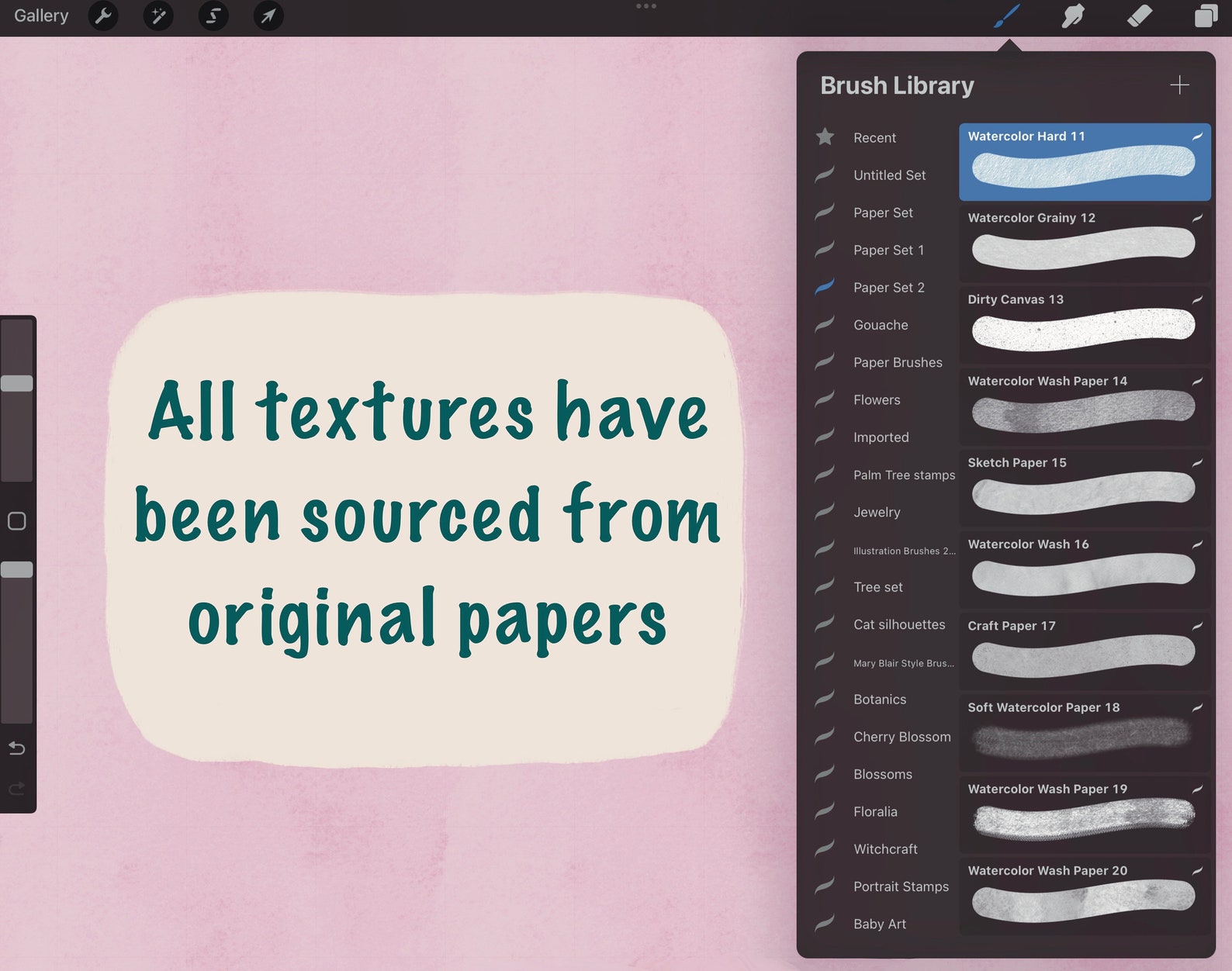 Procreate Paper Texture Brushes Procreate Paper Canvases Gouache Paper For Procreate