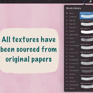 Procreate Paper Texture Brushes, Procreate Paper Canvases, Gouache ...
