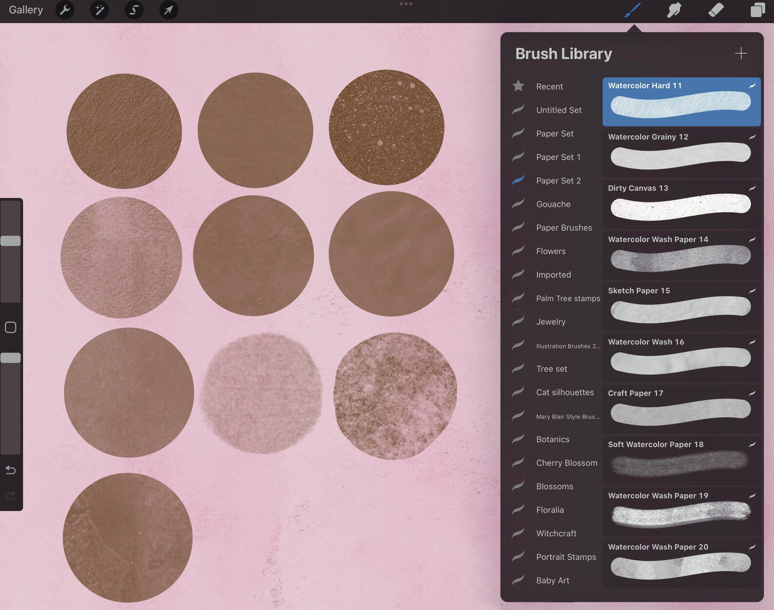 Procreate Paper Texture Brushes, Procreate Paper Canvases, Gouache ...