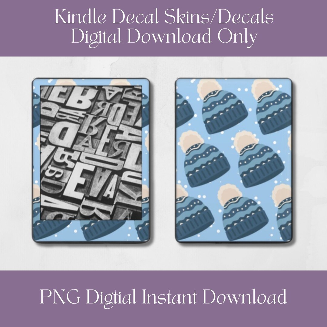 Cozy Winter Hat Kindle Skin, Digital Download Print at Decalgirl.com - Etsy
