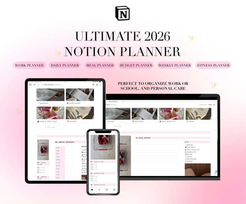 2026 ULTIMATE Notion Template - All-in-one Planner for Organizing ...