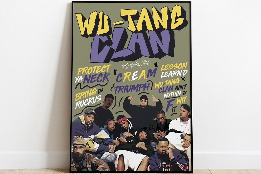 Wu-tang Clan / Wu-tang Clan Poster - Hip Hop Wall Art - Etsy
