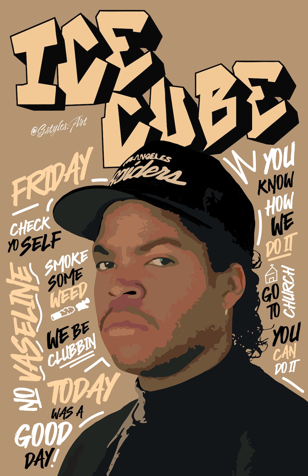 Ice Cube / Ice Cube Poster Hip Hop Wall Art - Etsy