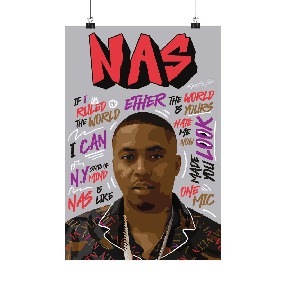 Nas Poster Custom Art 12x18/20x30 - Etsy