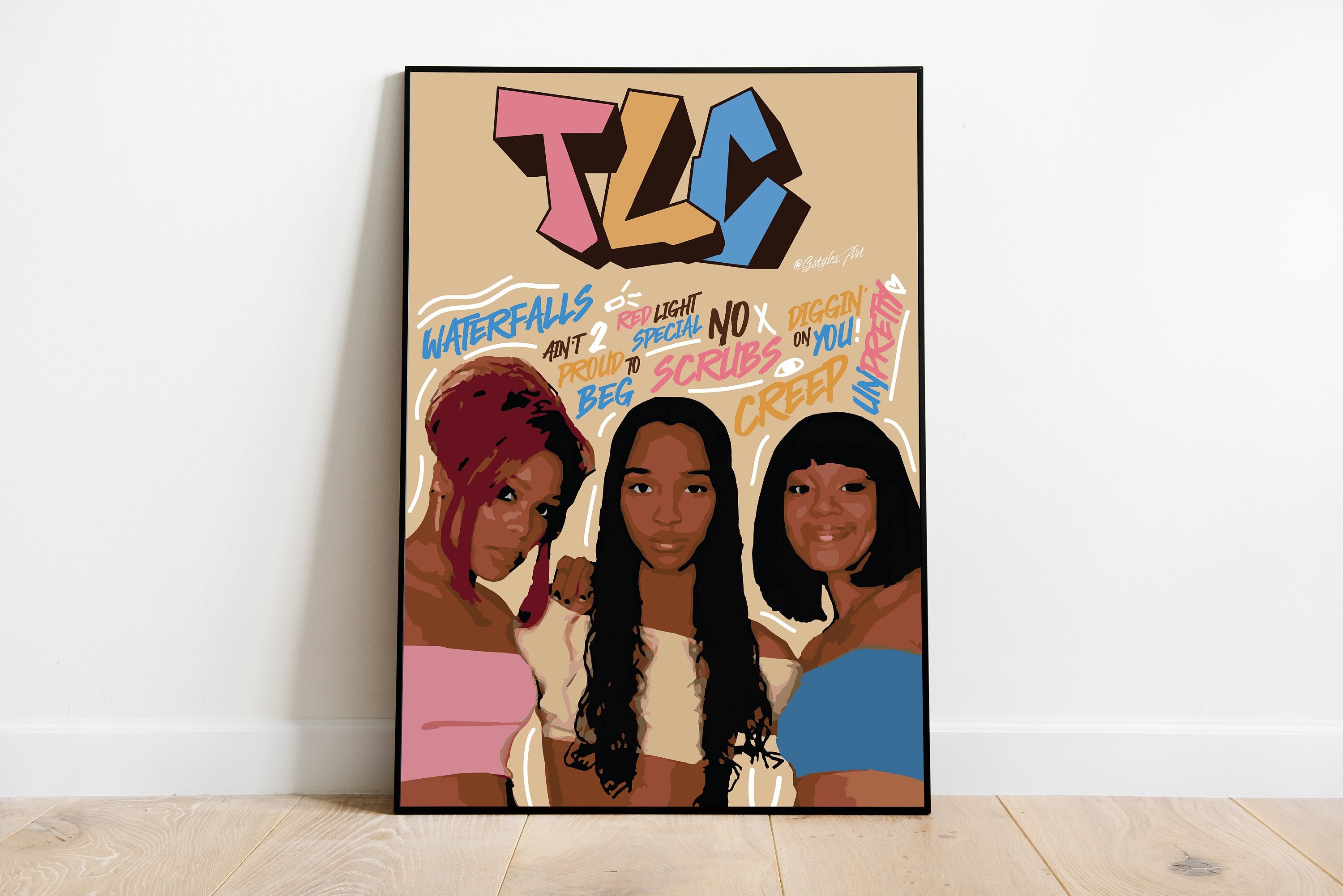 TLC / TLC Poster Hip Hop Wall Art - Etsy