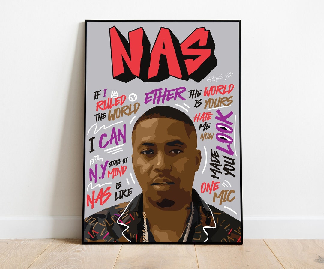 Nas / Nas Poster - Hip Hop Wall Art - Etsy