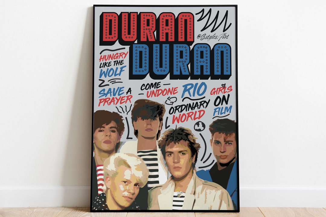 Duran Duran / Duran Duran Poster 80s Pop Wall Art - Etsy