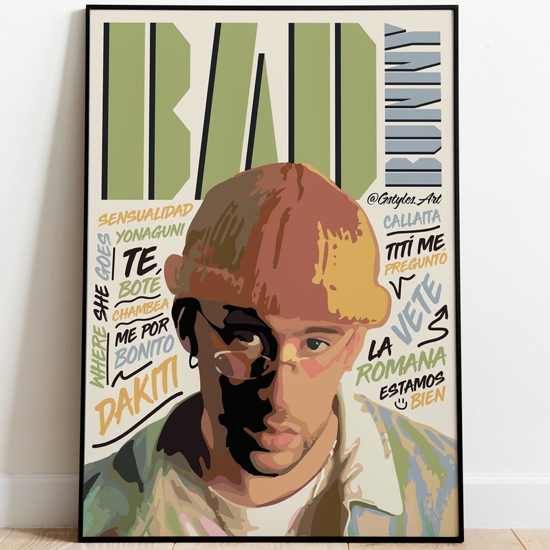 Bad Bunny Poster - Etsy